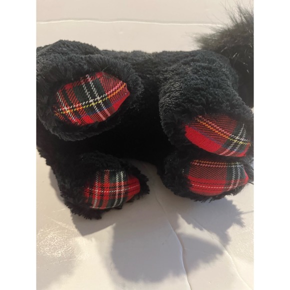 Pier 1 | Toys | Pier One Black Scottie Dog Plaid Feet Soft | Poshmark